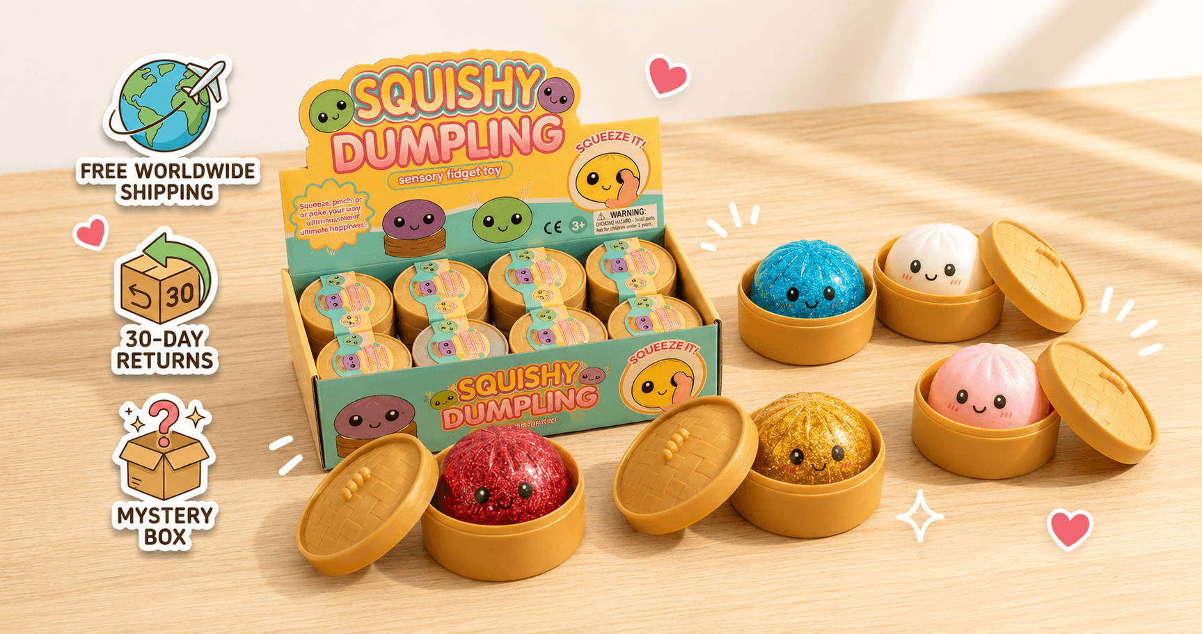Dumpling Squishy | The Cutest Stress Relief Toys